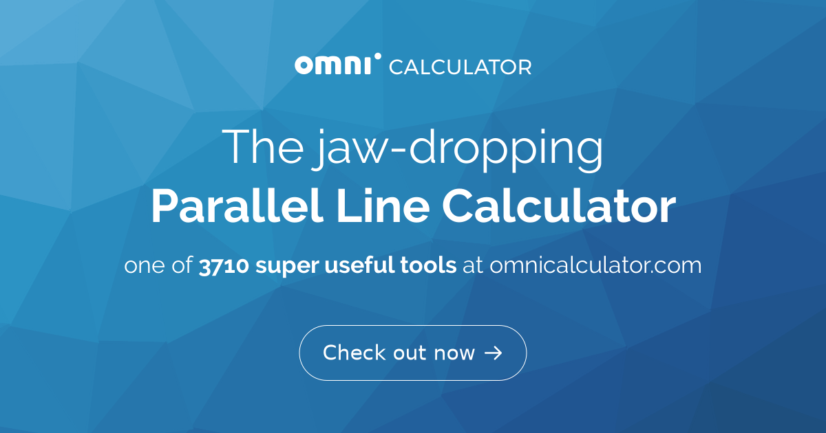 Parallel Line Calculator