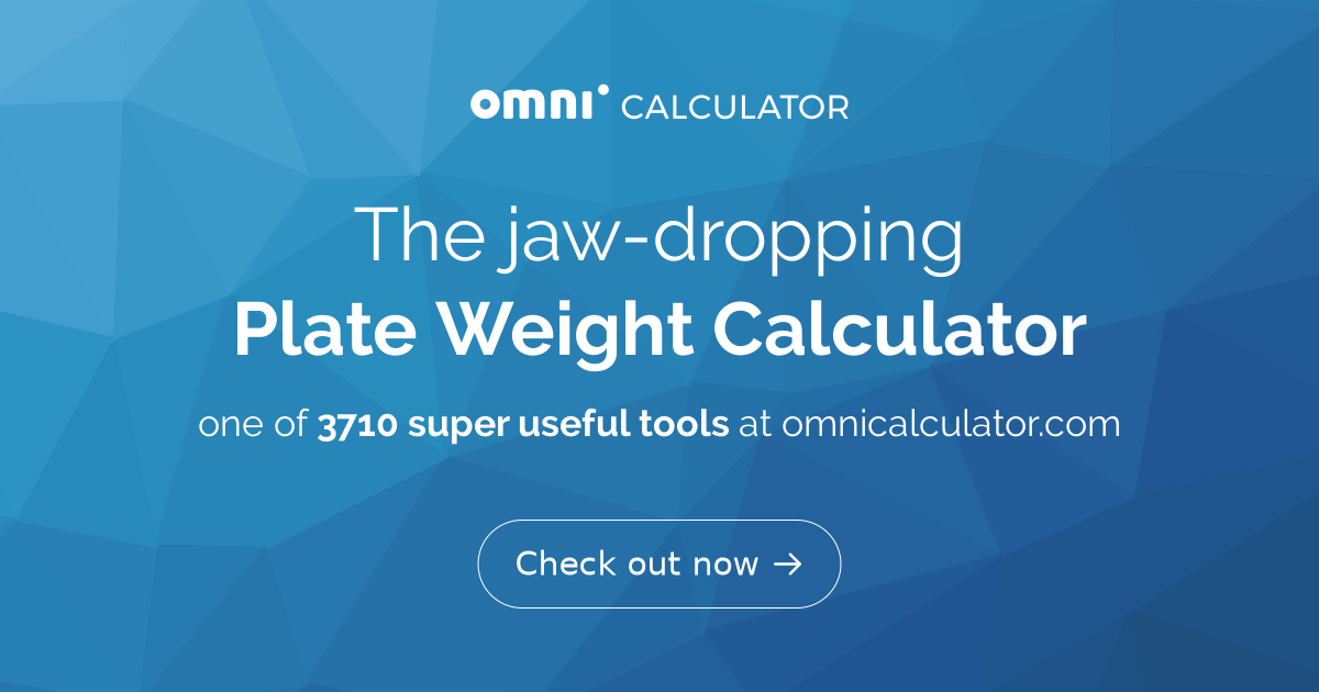 Plate Weight Calculator