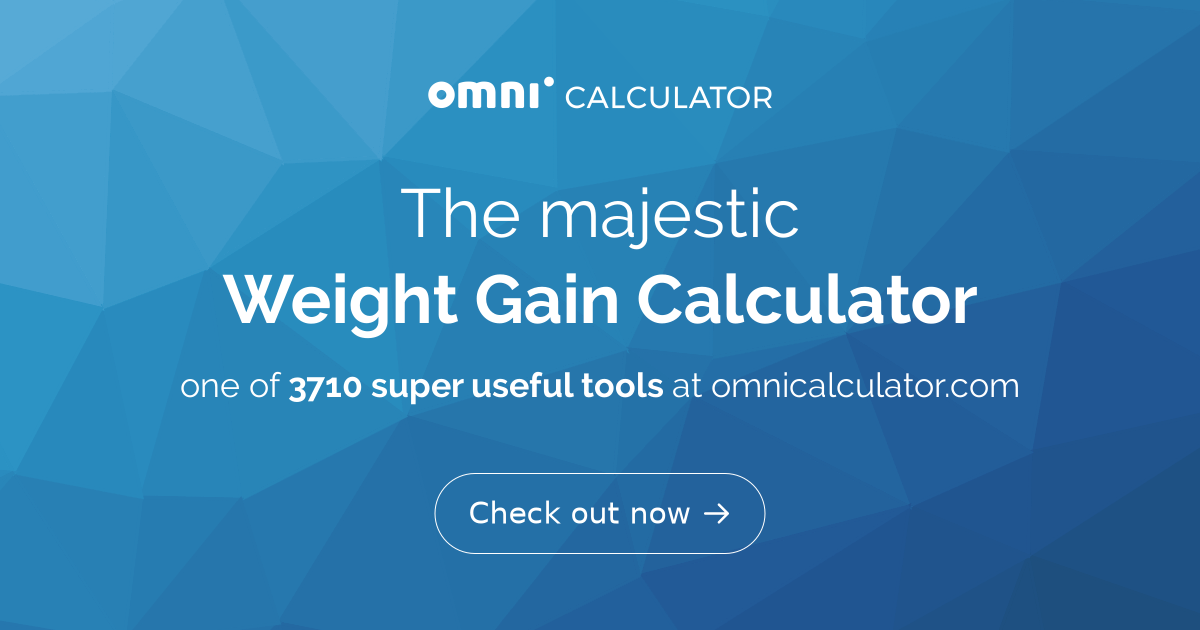 Weight Gain Calculator
