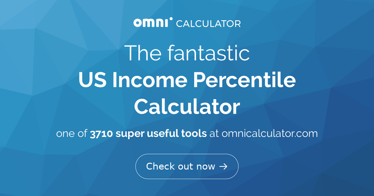 US Income Percentile Calculator