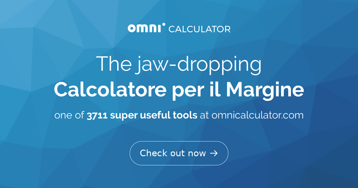 Calcolatore per il Margine