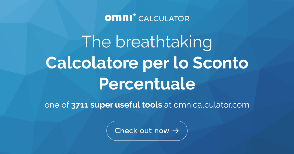 Calcolatore per lo Sconto Percentuale