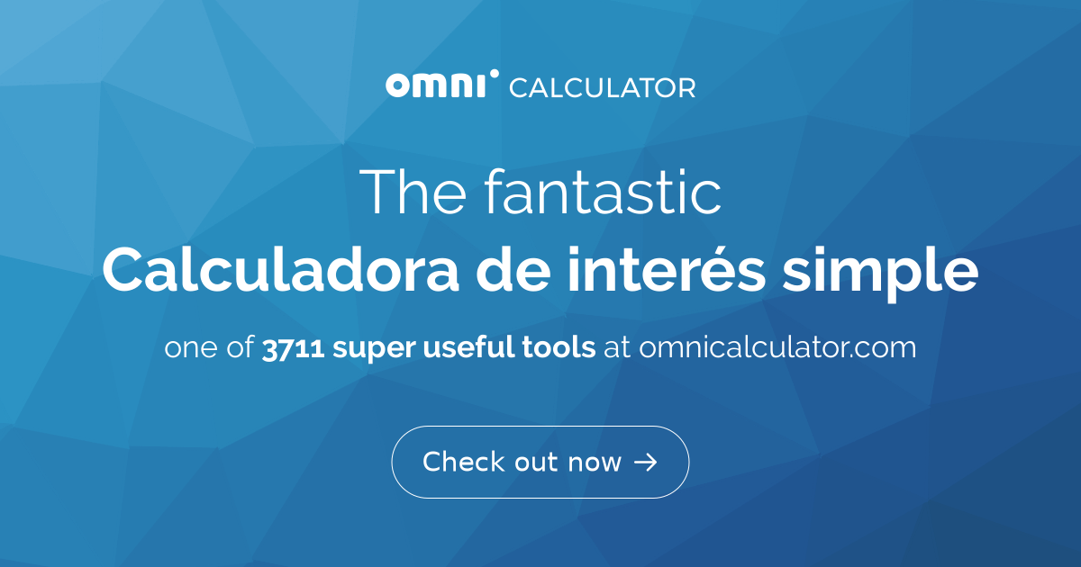 Calculadora de interés simple
