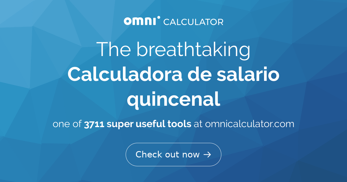 Calculadora de salario quincenal