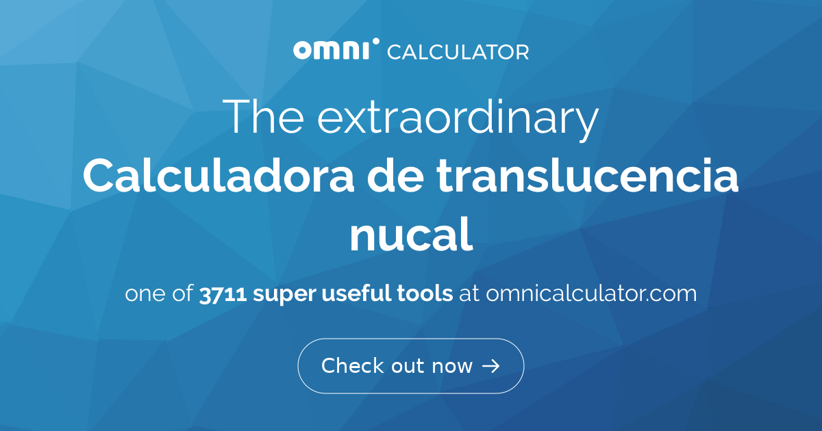 Calculadora de translucencia nucal