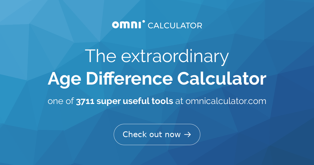 Age Difference Calculator