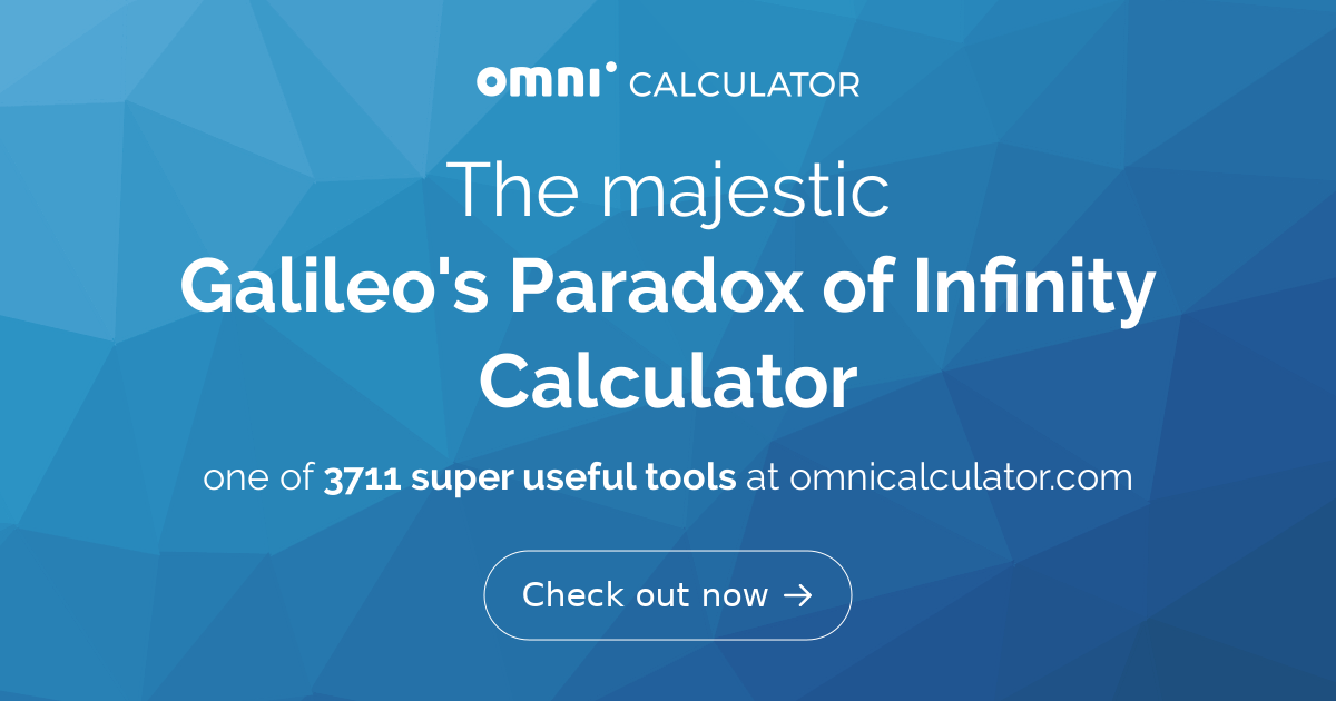 Galileo's Paradox of Infinity Calculator