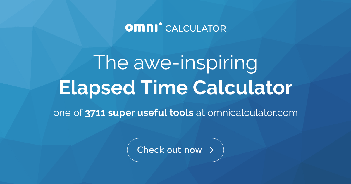 Elapsed Time Calculator