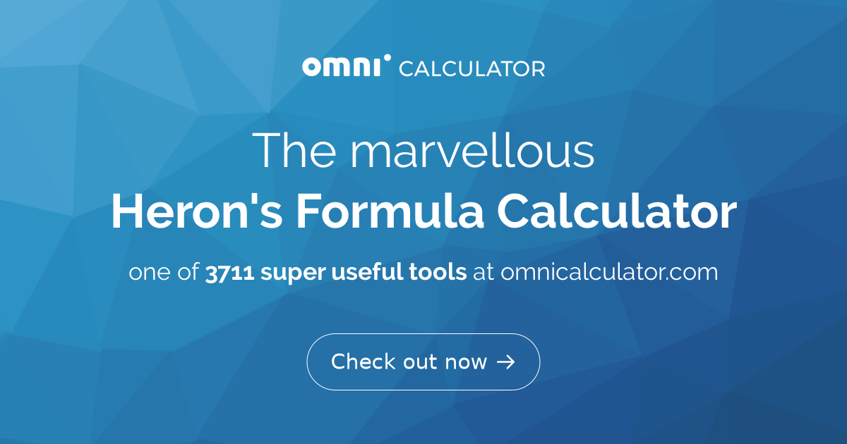 Heron's Formula Calculator | Formula | Proof