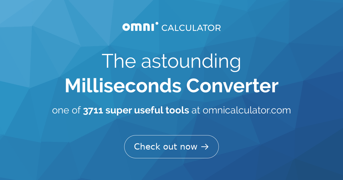 Milliseconds Converter