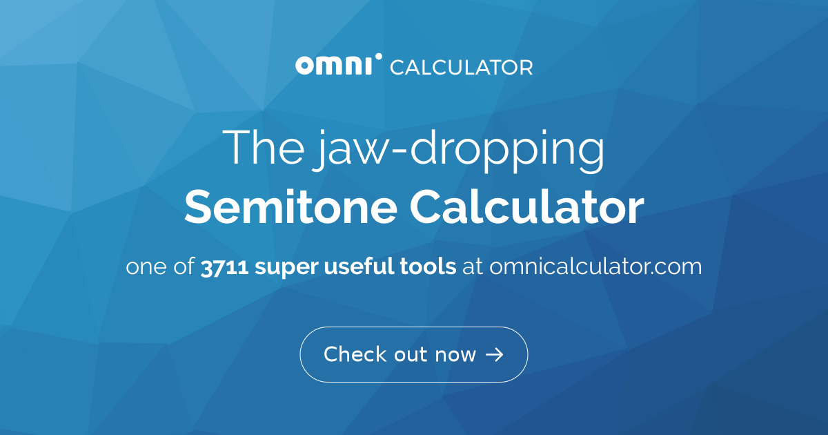 Semitone Calculator