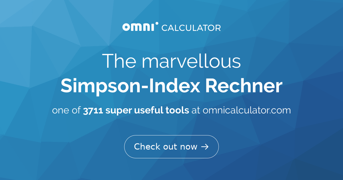 Simpson-Index Rechner