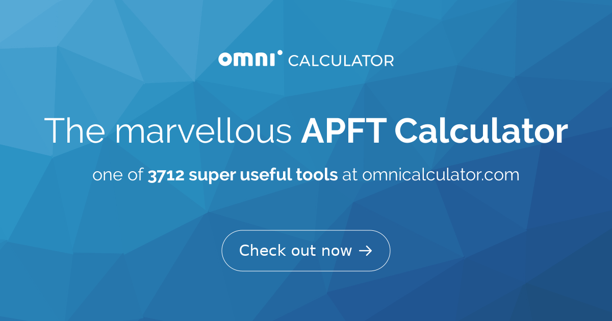 APFT Calculator