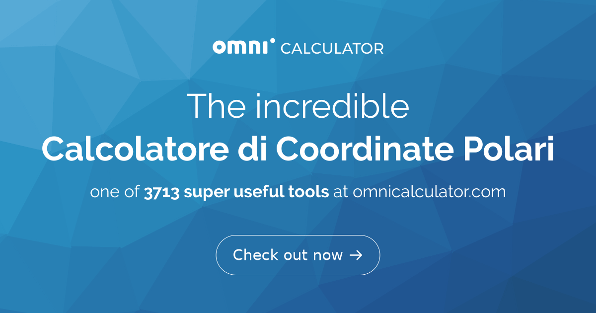 Calcolatore di Coordinate Polari