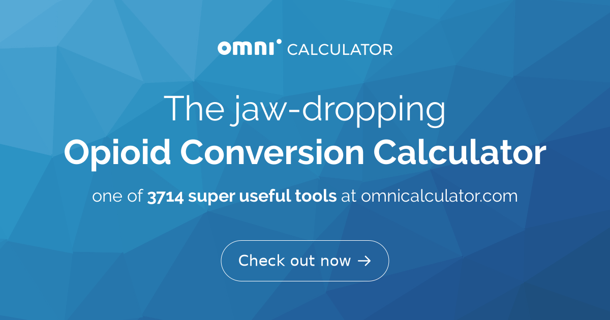 Opioid Conversion Calculator