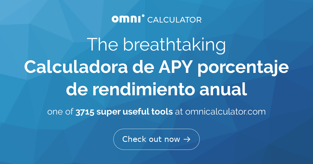 Calculadora de APY