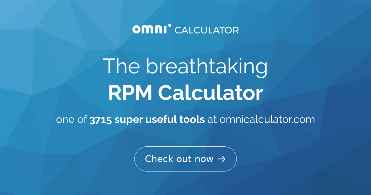 RPM Calculator - RPM to mph