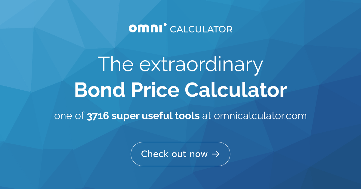 Bond Price Calculator | Formula | Chart