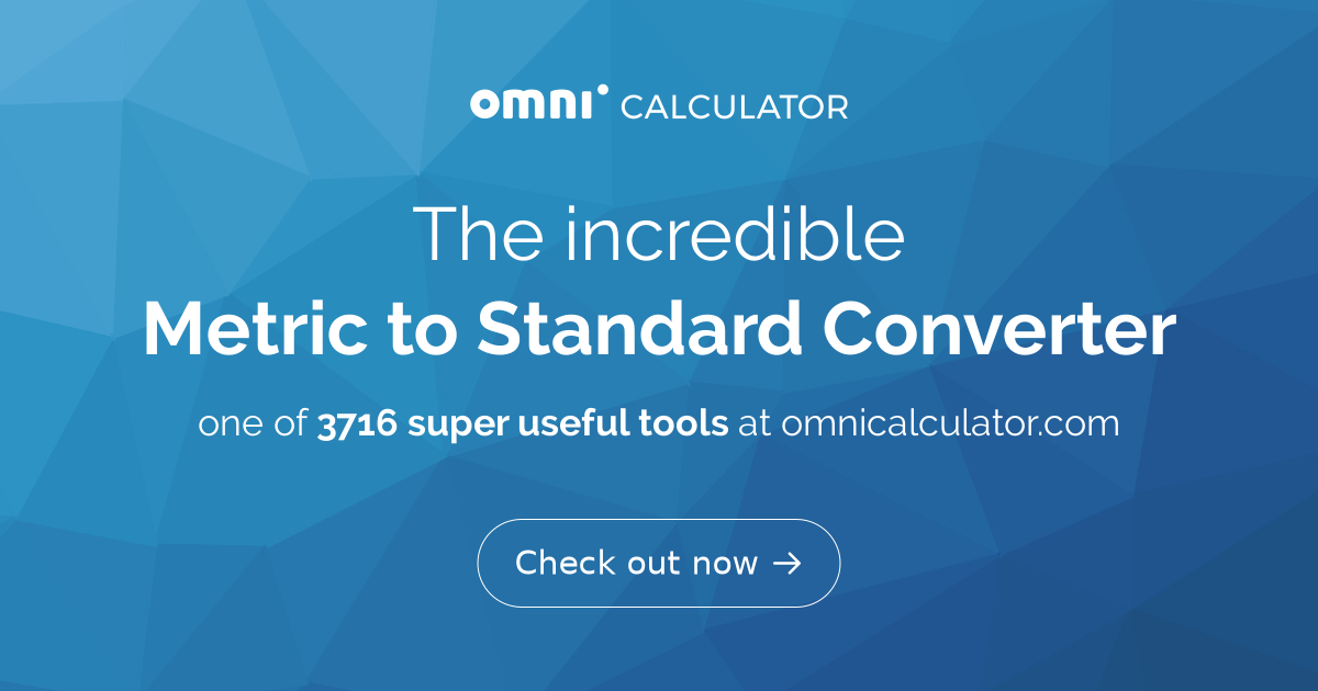 Metric to Standard Converter