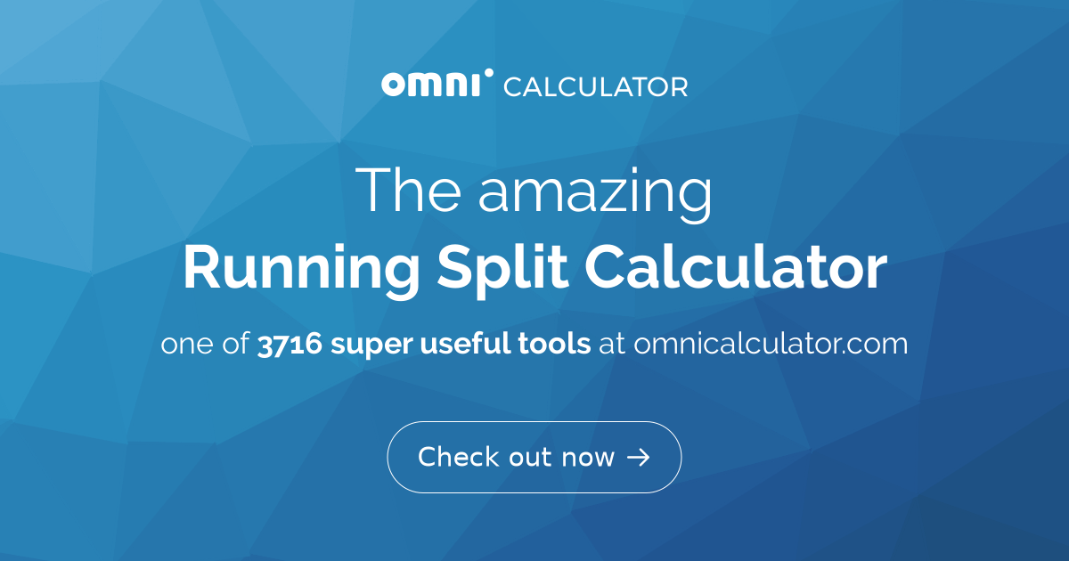 Running Split Calculator