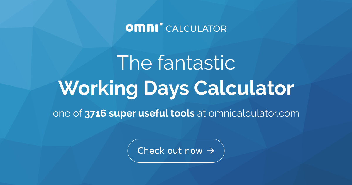Working Days Calculator