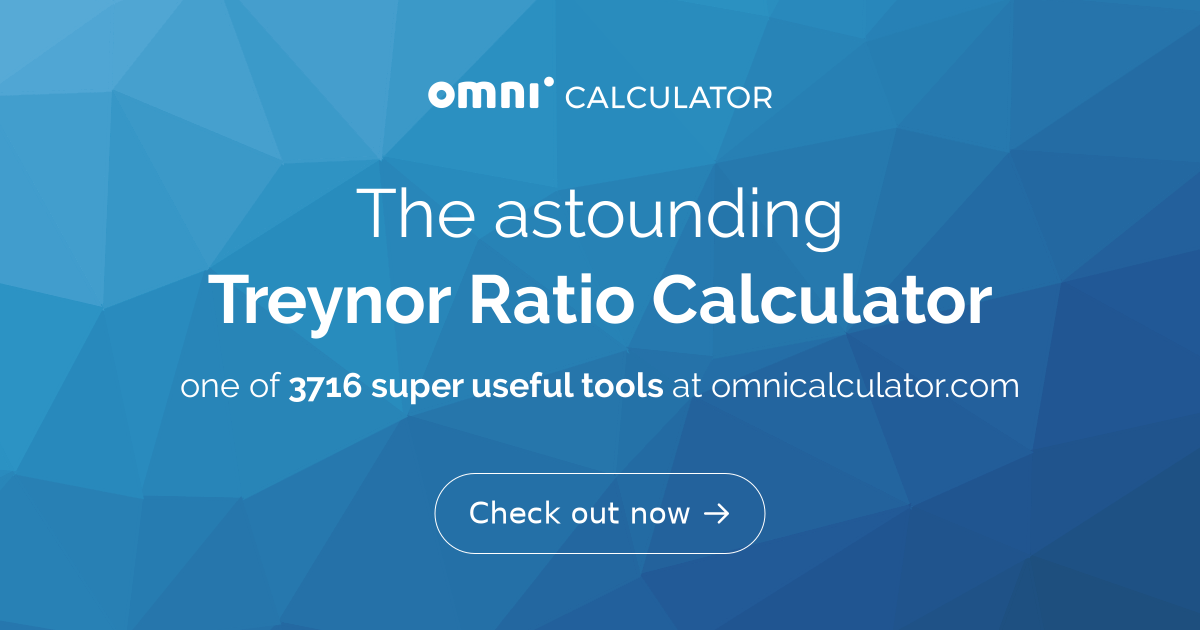 Treynor Ratio Calculator