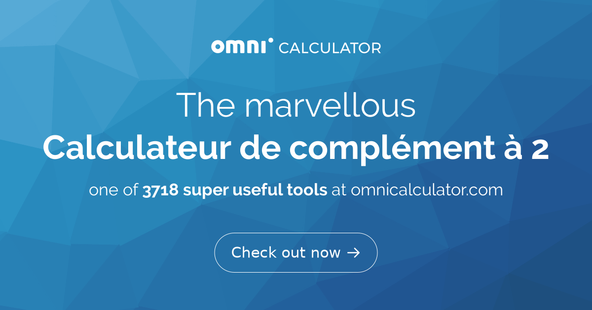 Calculateur de complément à 2