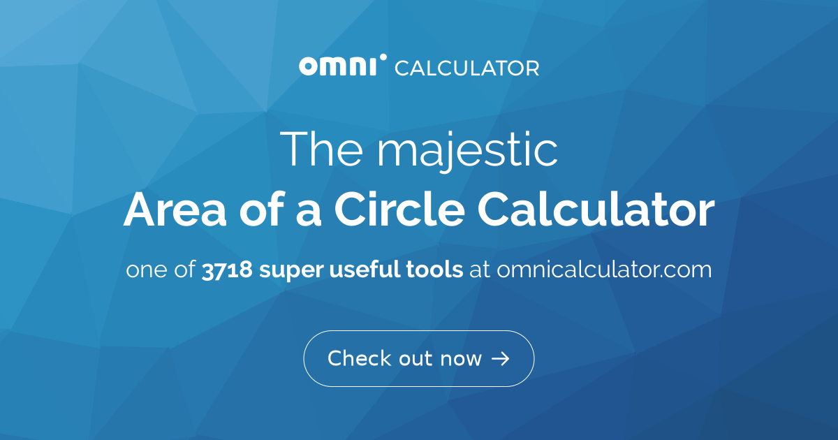 Area of a Circle Calculator