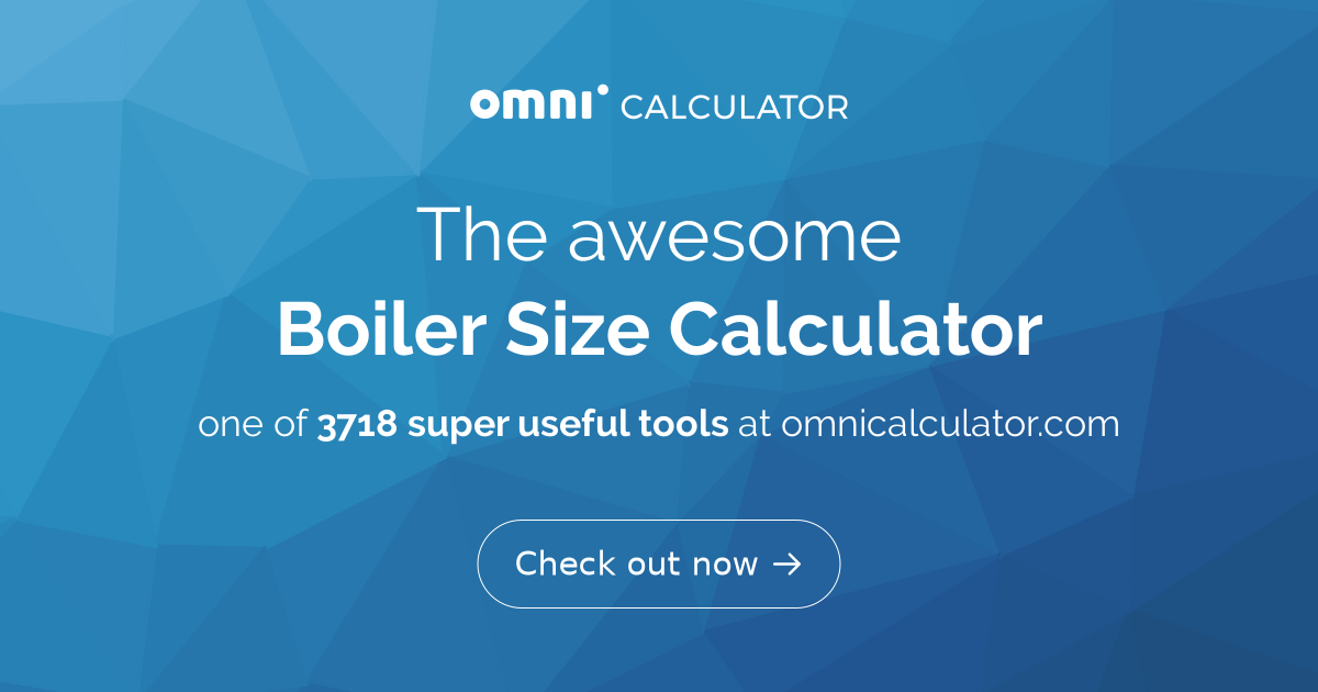 Boiler Size Calculator