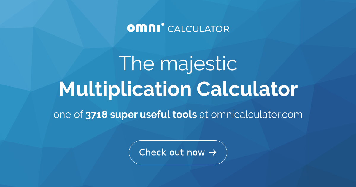 Multiplication Calculator
