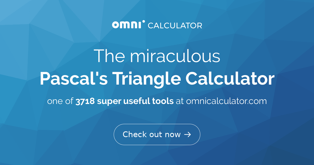 Pascal's Triangle Calculator