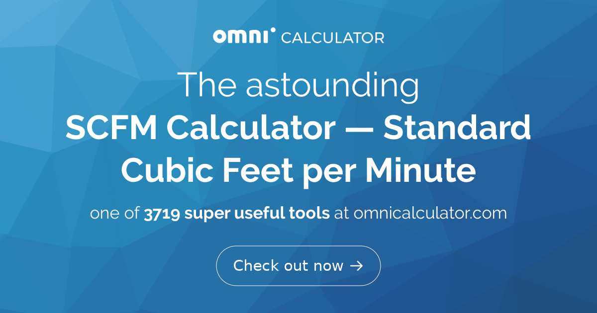 SCFM Calculator | ACFM Calculation
