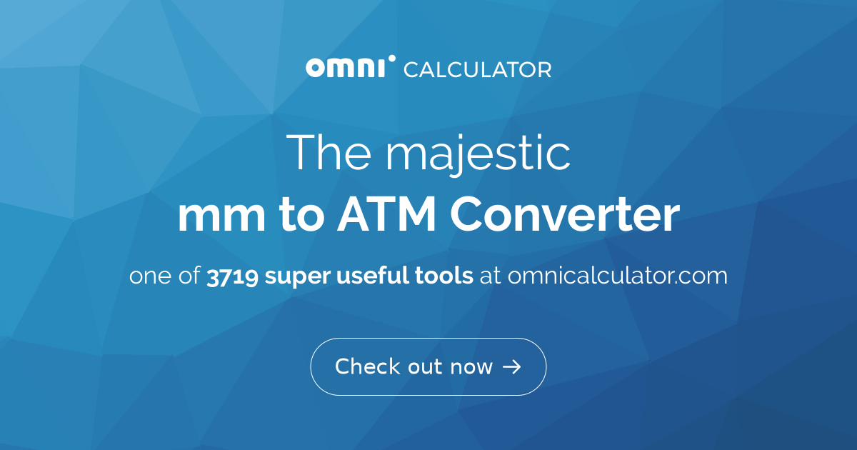 mm to ATM Converter