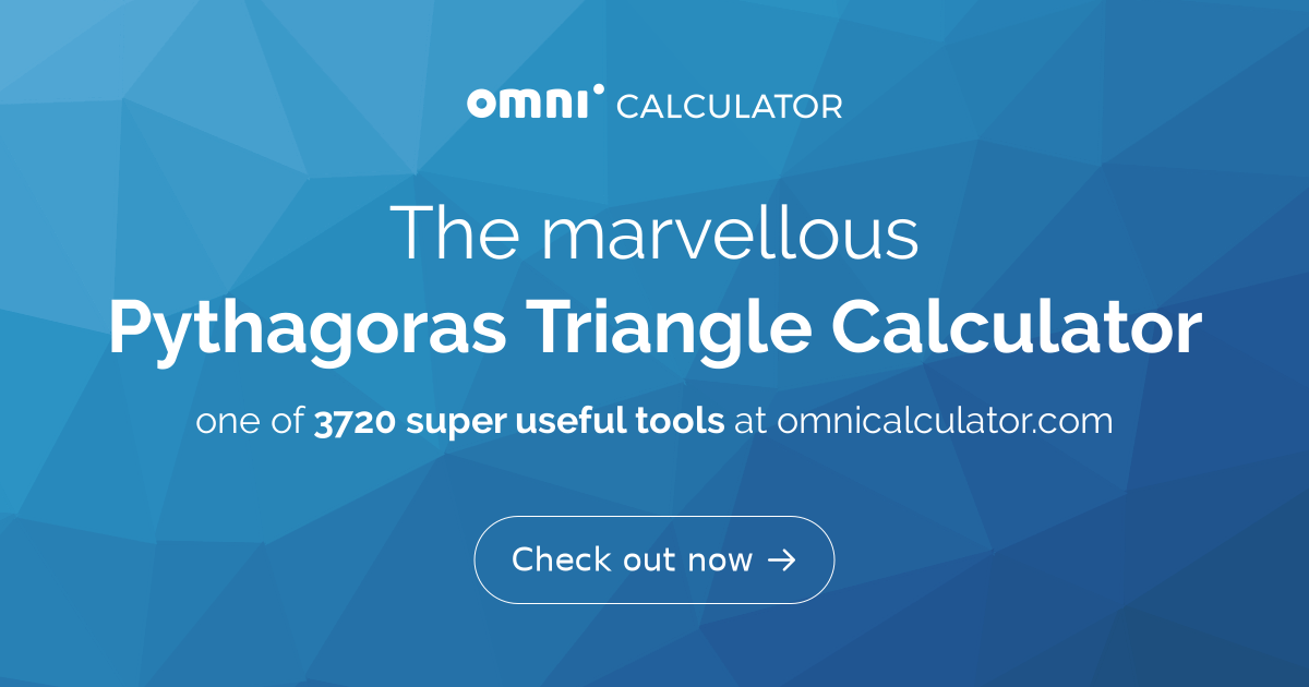 Pythagoras Triangle Calculator