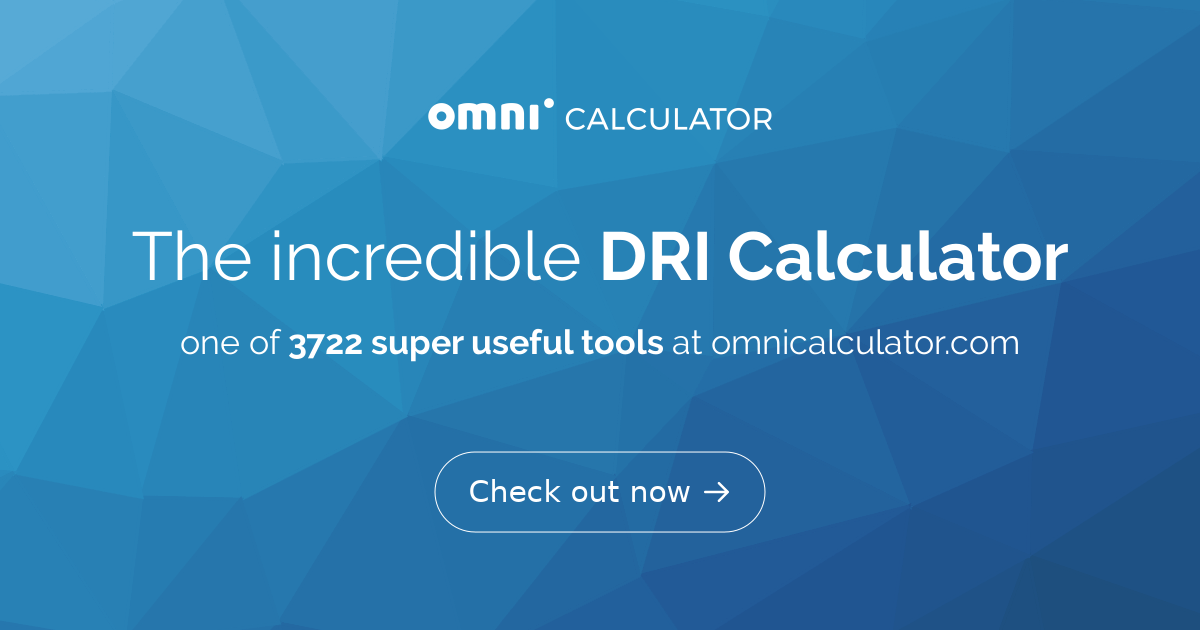 DRI Calculator