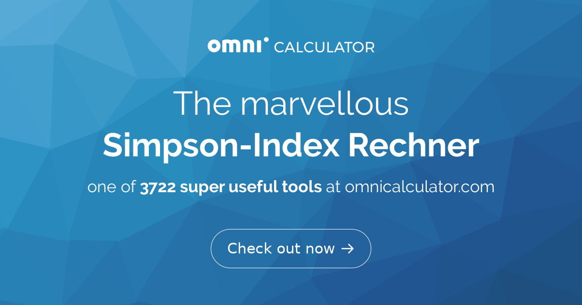 Simpson-Index Rechner