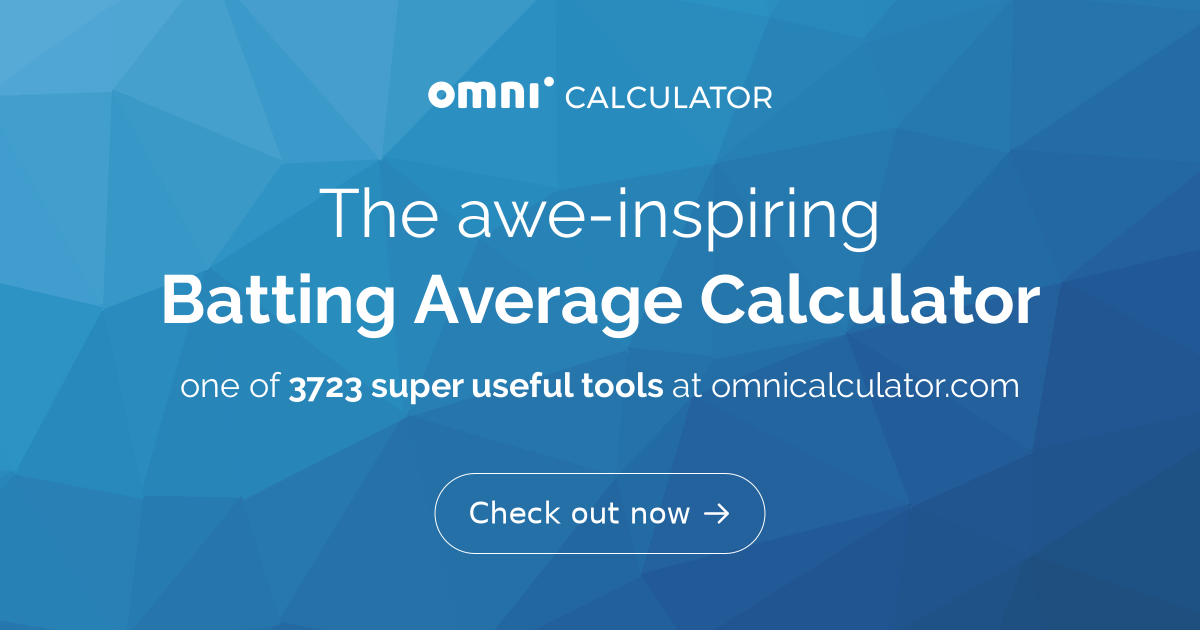 Batting Average Calculator