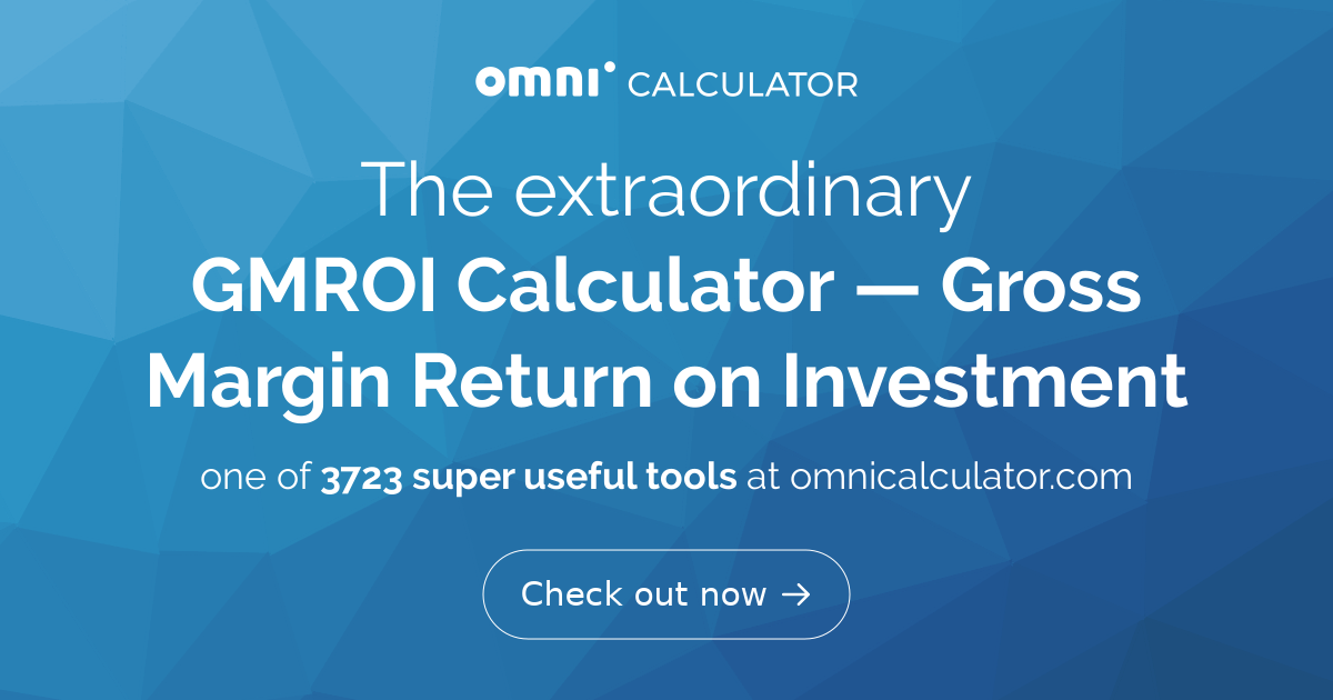 GMROI Calculator
