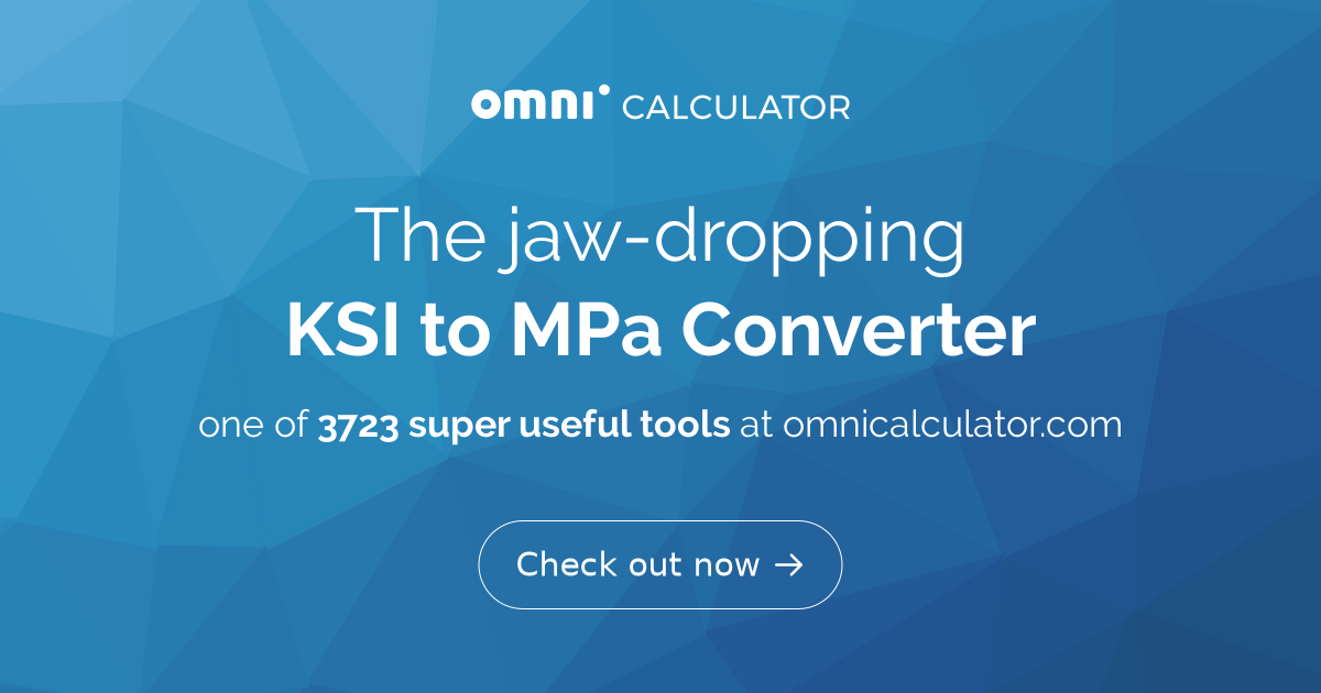 KSI to MPa Converter