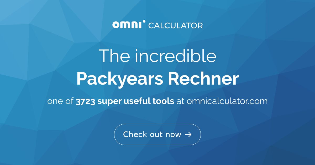 Packyears Rechner