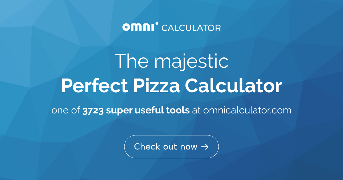 Perfect Pizza Calculator | Baking Time