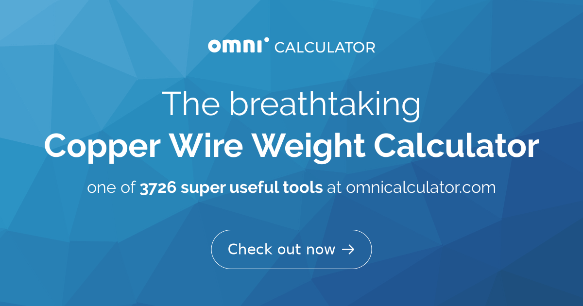 Copper Wire Weight Chart