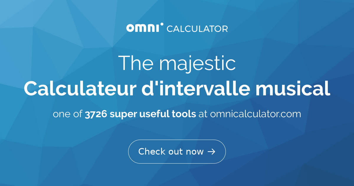 Calculateur d'intervalle musical