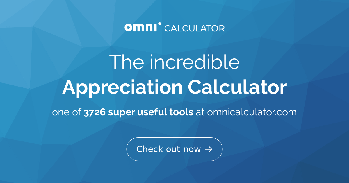 Appreciation Calculator
