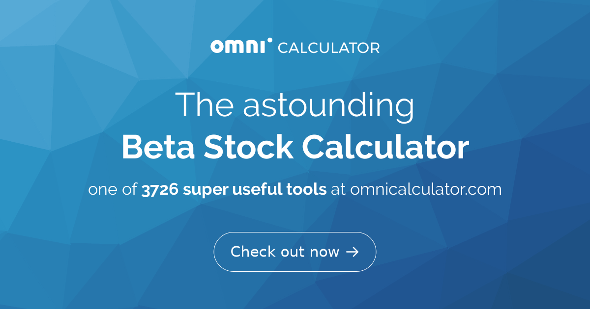 Beta Stock Calculator