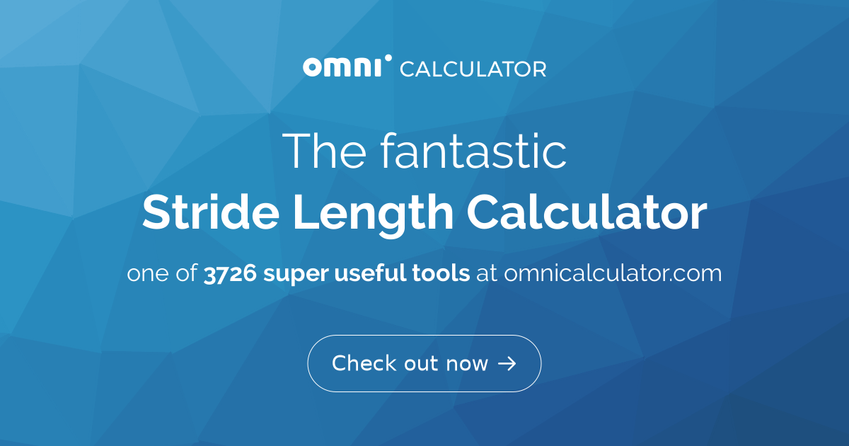 Stride Length Calculator