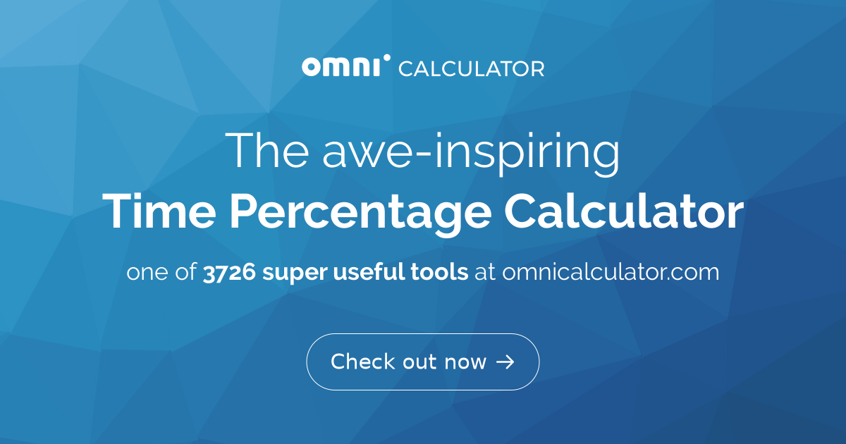 Time Percentage Calculator