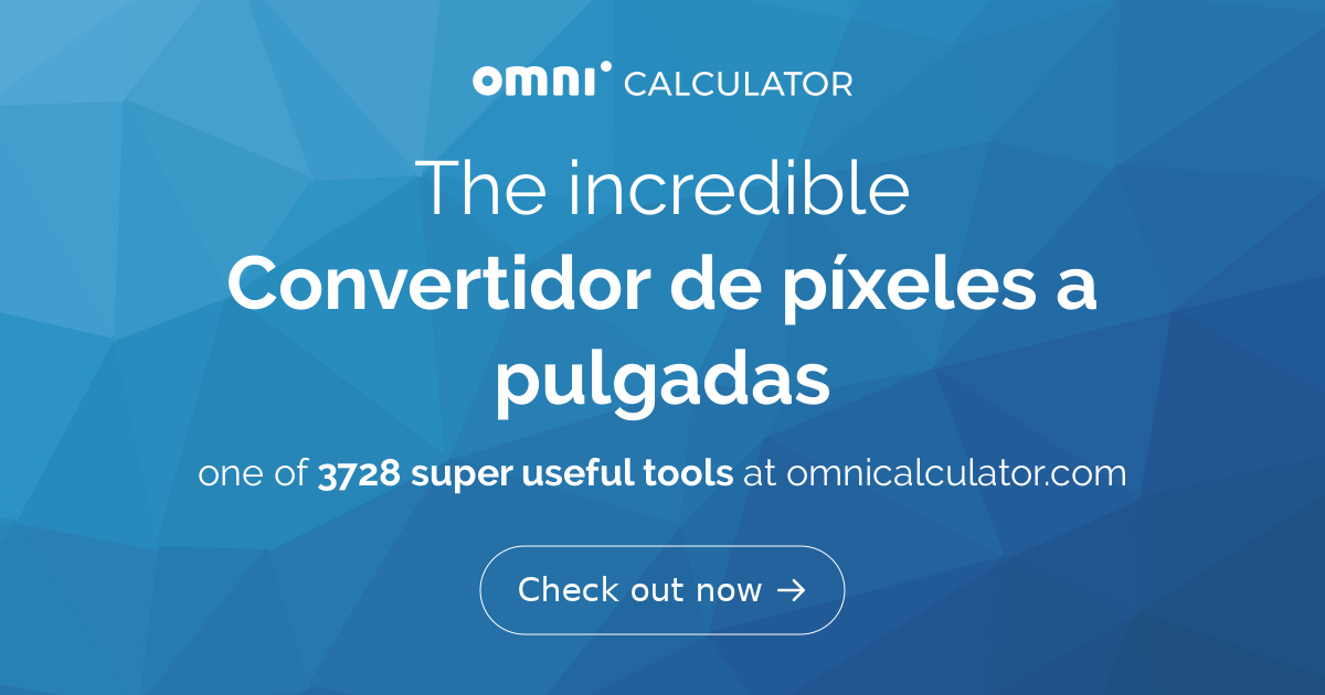 Convertidor de píxeles a pulgadas