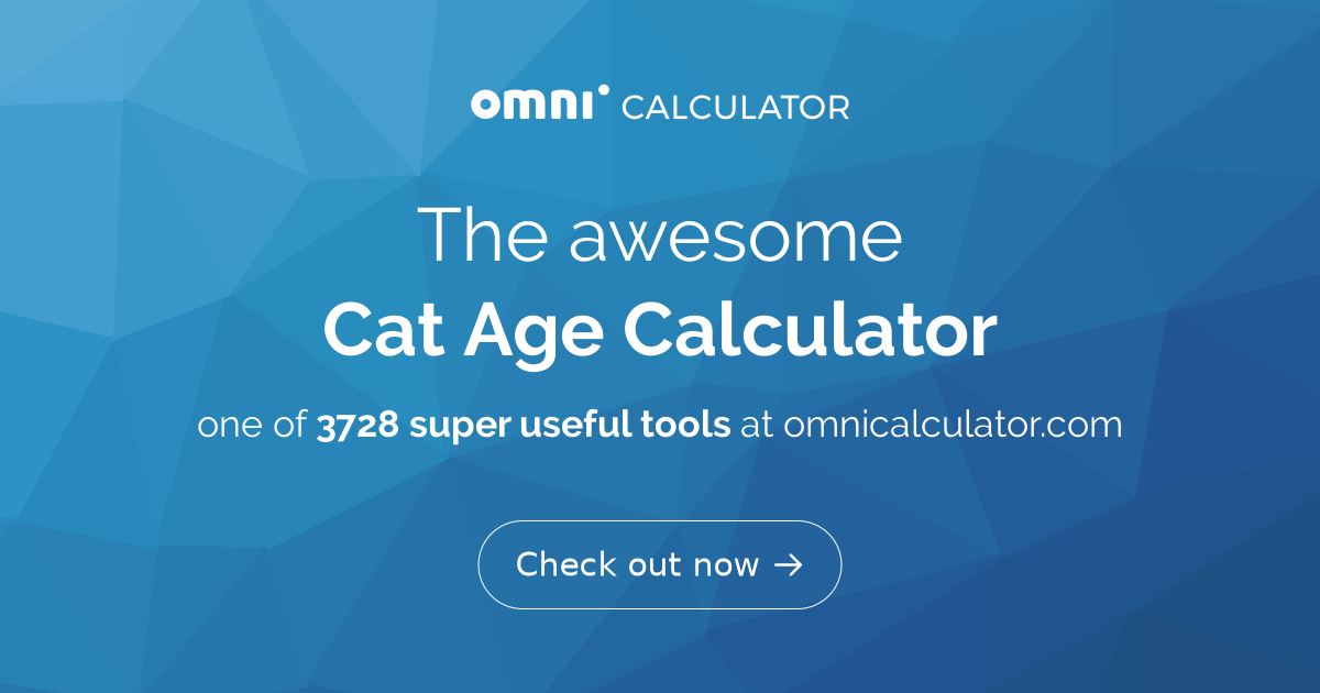 Cat Age Calculator