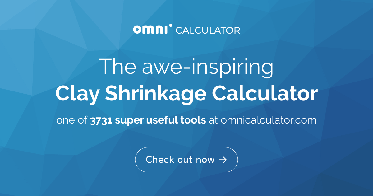 Clay Shrinkage Calculator